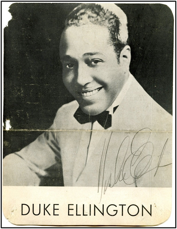Ellington, Duke. (1899-1974) Signed Photograph – Schubertiade Music and ...