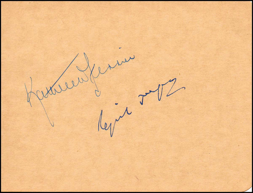 Ferrier, Kathleen. (1912–1953) Autograph Signature – Schubertiade Music ...