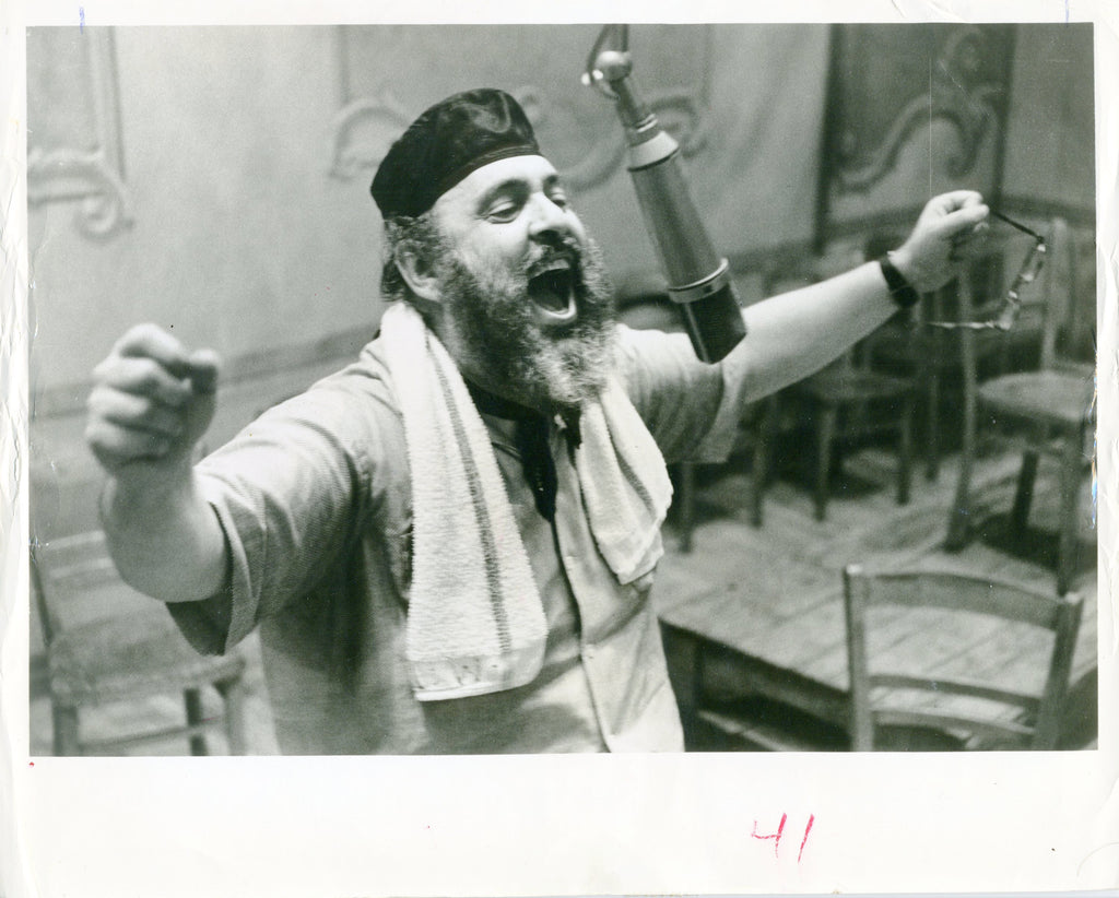 [Fiddler on the Roof] Mostel, Zero. (1915 - 1977) Recording "Fiddler ...