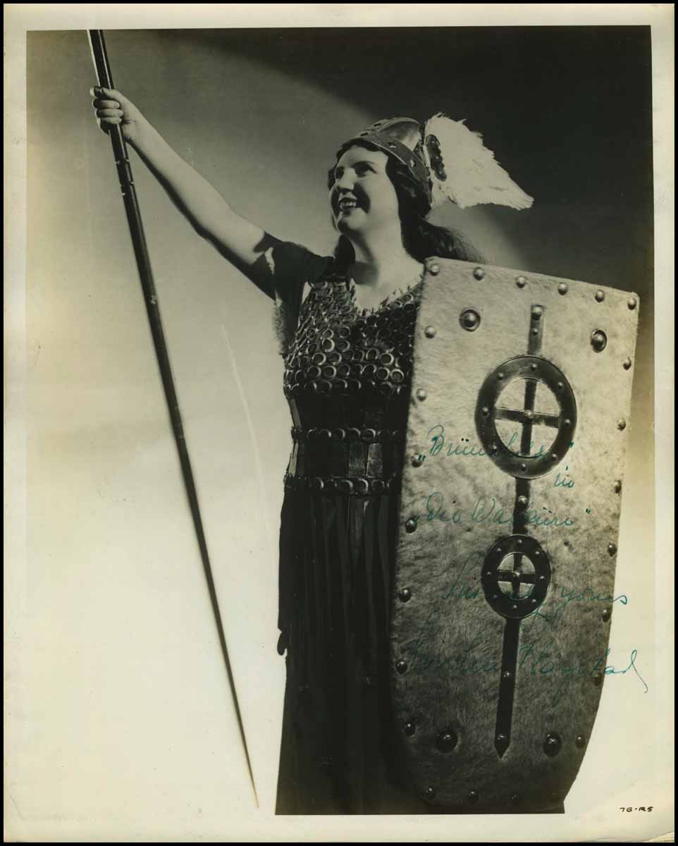 [Opera] Flagstad, Kirsten. (1895–1962) Signed Photograph as Brunhilde ...