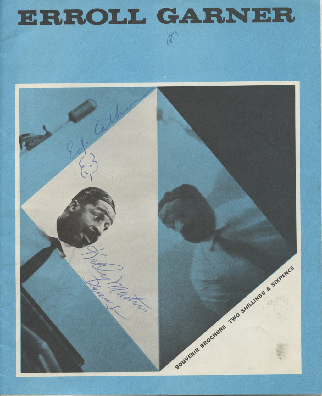 Garner, Erroll. (1923–1977) Signed Program – Schubertiade Music and Arts