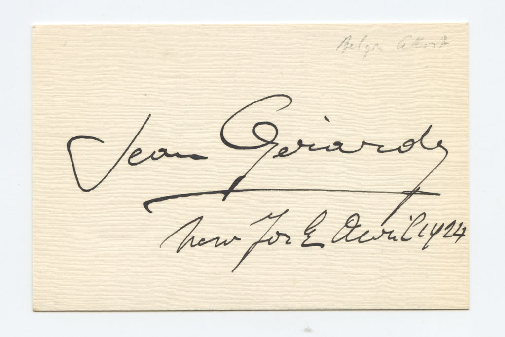 Gérardy, Jean. (1877–1929) Autograph Signature – Schubertiade Music and ...