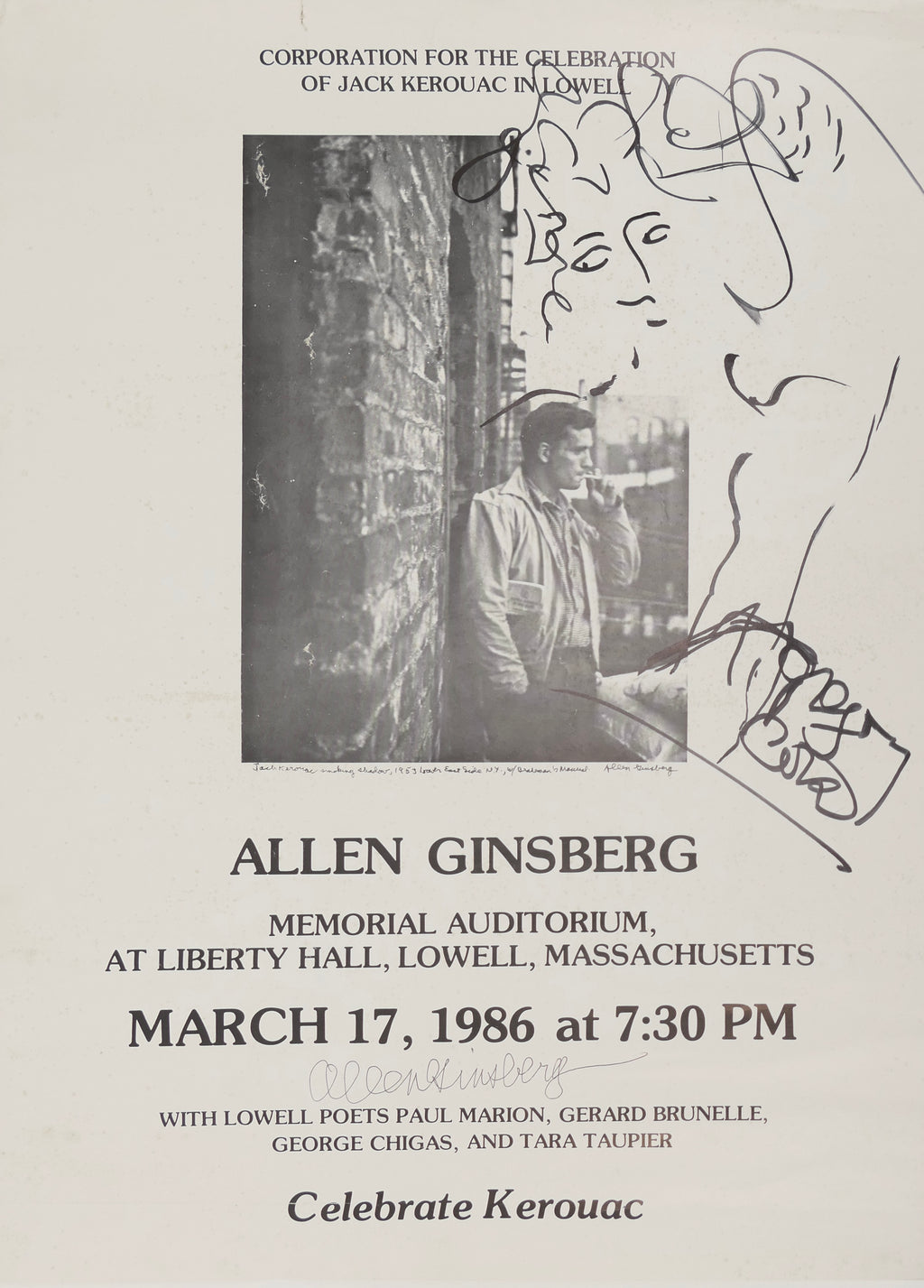 Ginsberg, Allen. (1926–1997) & Corso, Gregory. (1930–2001) Original 19 ...