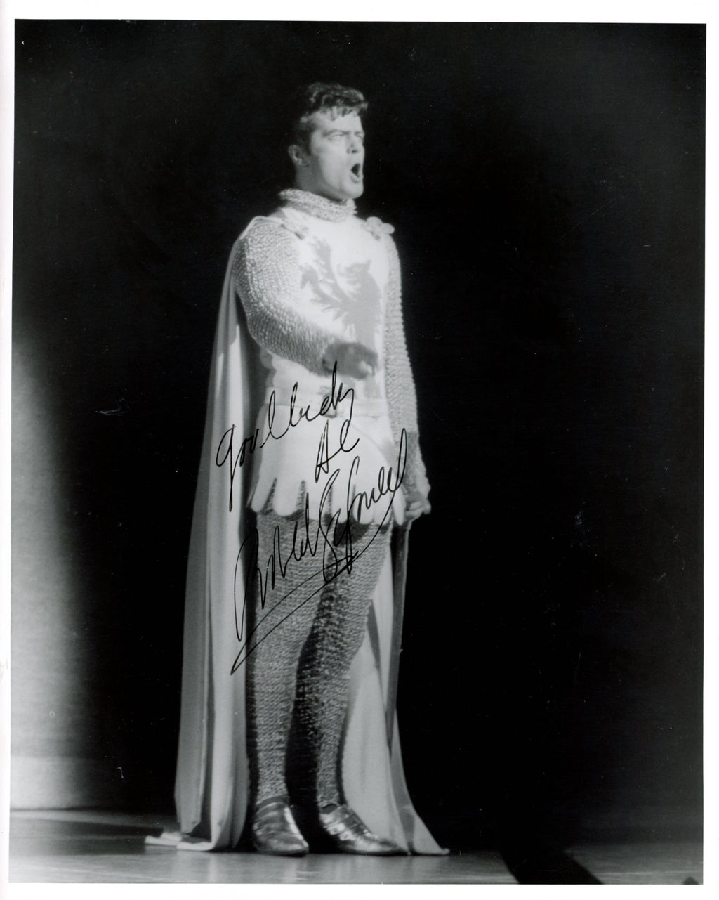 Goulet, Robert. (1933–2007) Signed Photograph in pre-Broadway tryout o ...