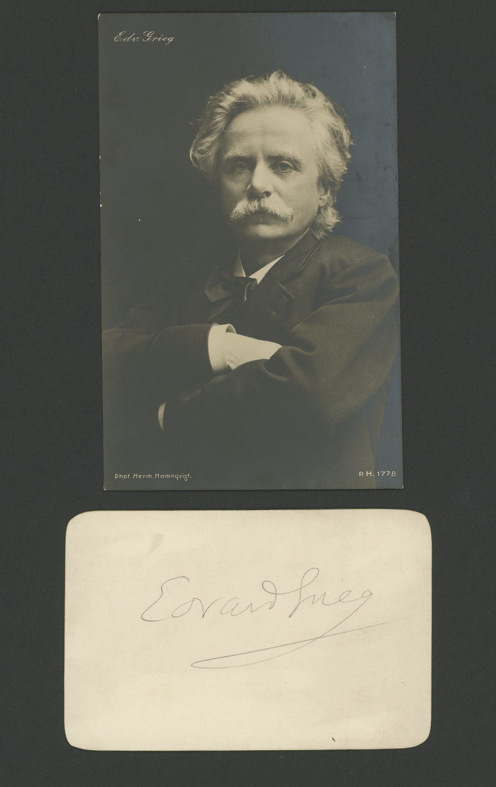 Grieg, Edvard. (1843-1907) Autograph Signature – Schubertiade Music and ...