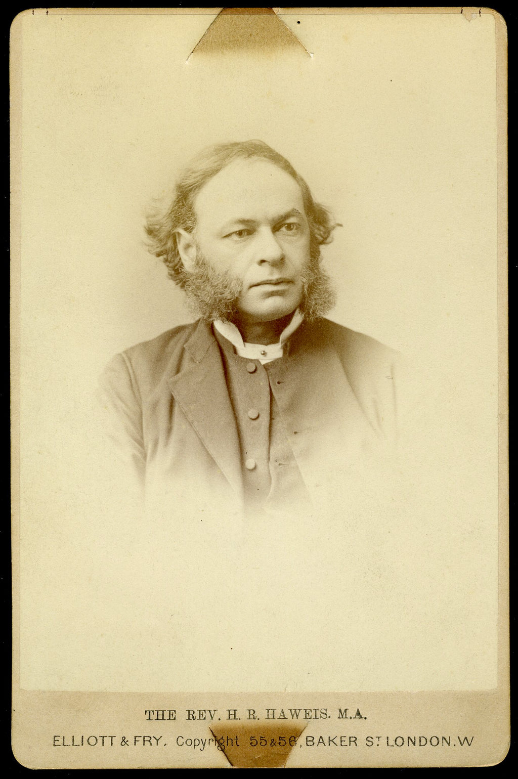 Haweis, Hugh Reginald. (1838-1901) Original Cabinet Photograph ...