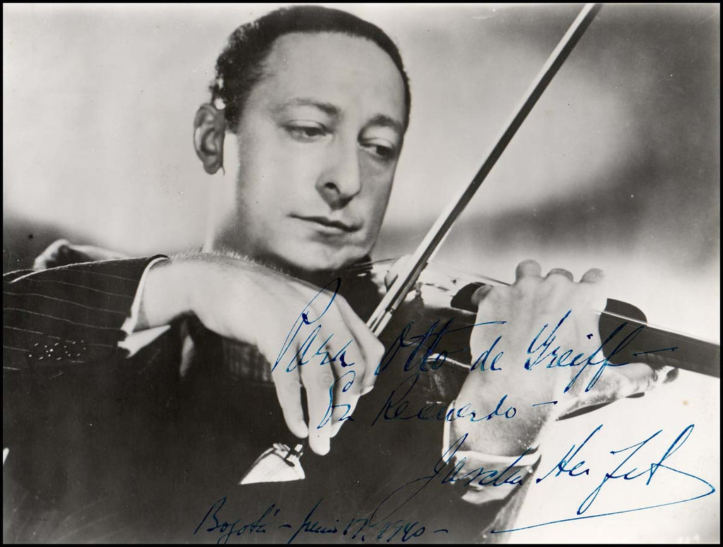 Heifetz, Jascha. (1901–1987) Signed Photograph – Schubertiade Music and ...