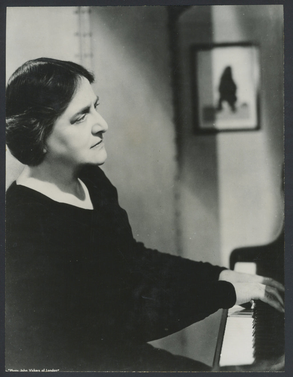 Hess, Myra. (1890–1965) Vintage Photograph – Schubertiade Music and Arts