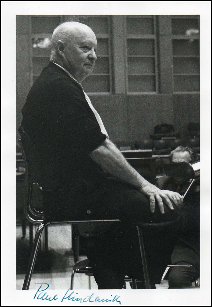 Hindemith, Paul. (1895–1963) Signed Photograph – Schubertiade Music and ...