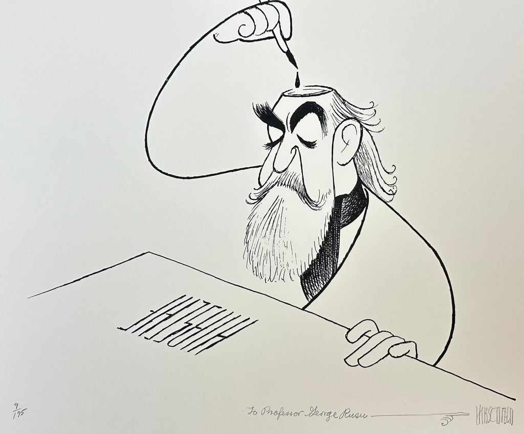Hirschfeld, Albert. (1903–2003) Self Portrait With Head As Inkwell ...