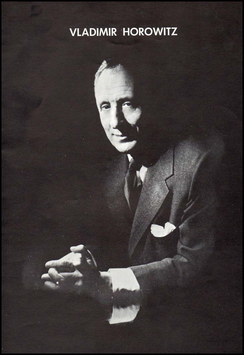 Horowitz, Vladimir. (1903-1989) Signed Program – Schubertiade Music and ...