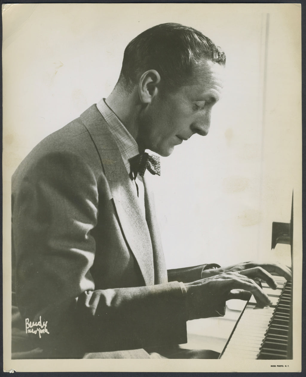 Horowitz, Vladimir. (1903–1989) Original 1953 Photograph – Schubertiade ...