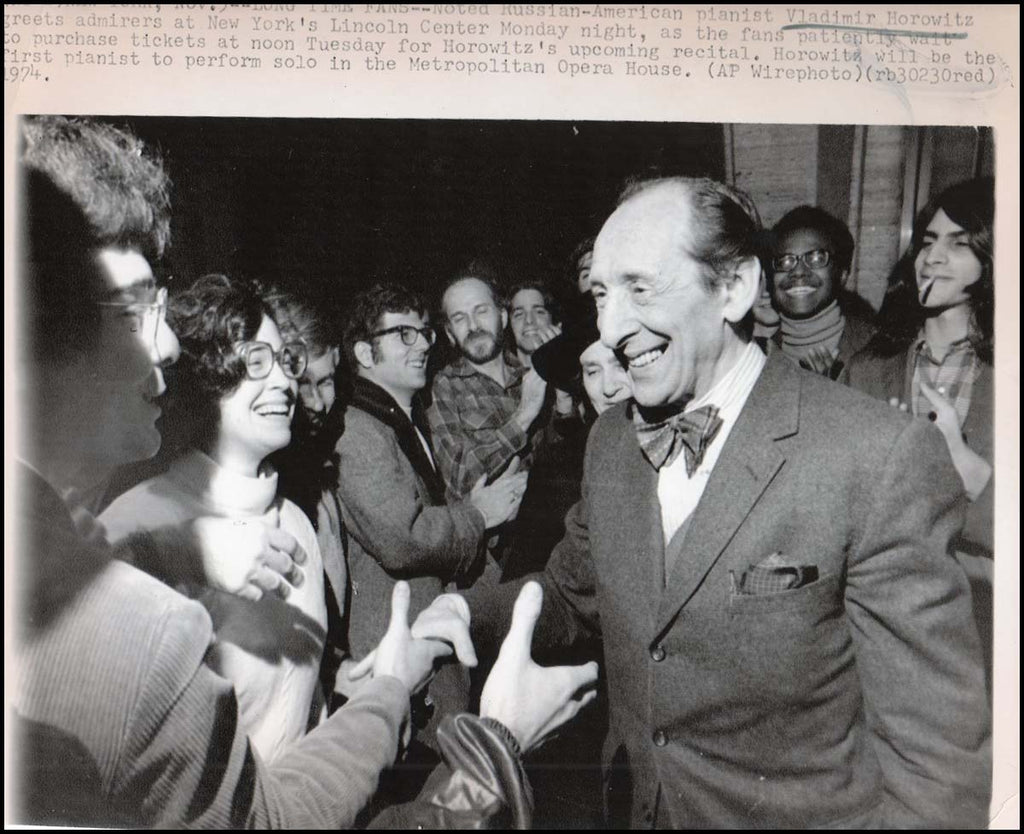 Horowitz, Vladimir. (1903-1989) Original Photograph – Schubertiade ...