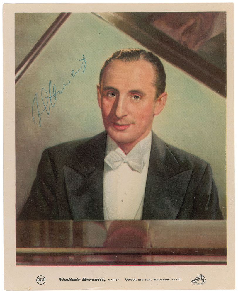 Horowitz, Vladimir. (1903–1989) Large Signed RCA Portrait ...
