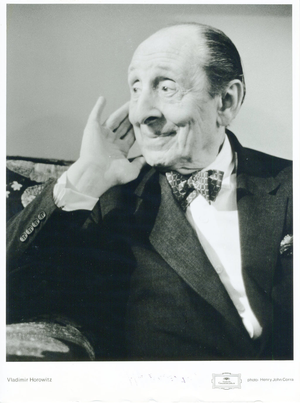 Horowitz, Vladimir. (1903-1989) Original 1986 Photograph – Schubertiade ...