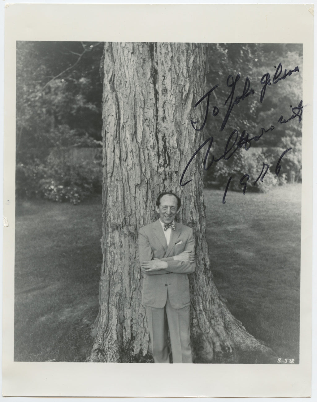 Horowitz, Vladimir. (1903–1989) Signed Photograph – Schubertiade Music ...