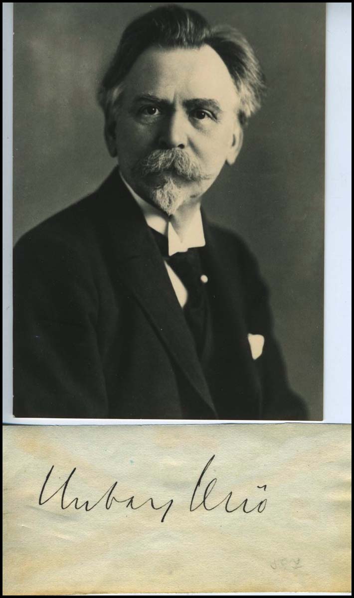 Hubay, Jeno. (1858 - 1937) Autograph Signature and Photograph ...