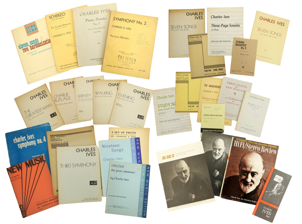 Ives, Charles. (1874–1954) Collection of Printed Vocal and Instrumenta ...