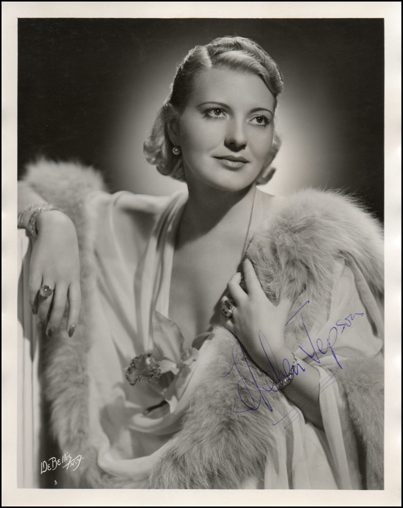 Jepson, Helen. (1904 - 1997) Signed Photograph – Schubertiade Music and ...