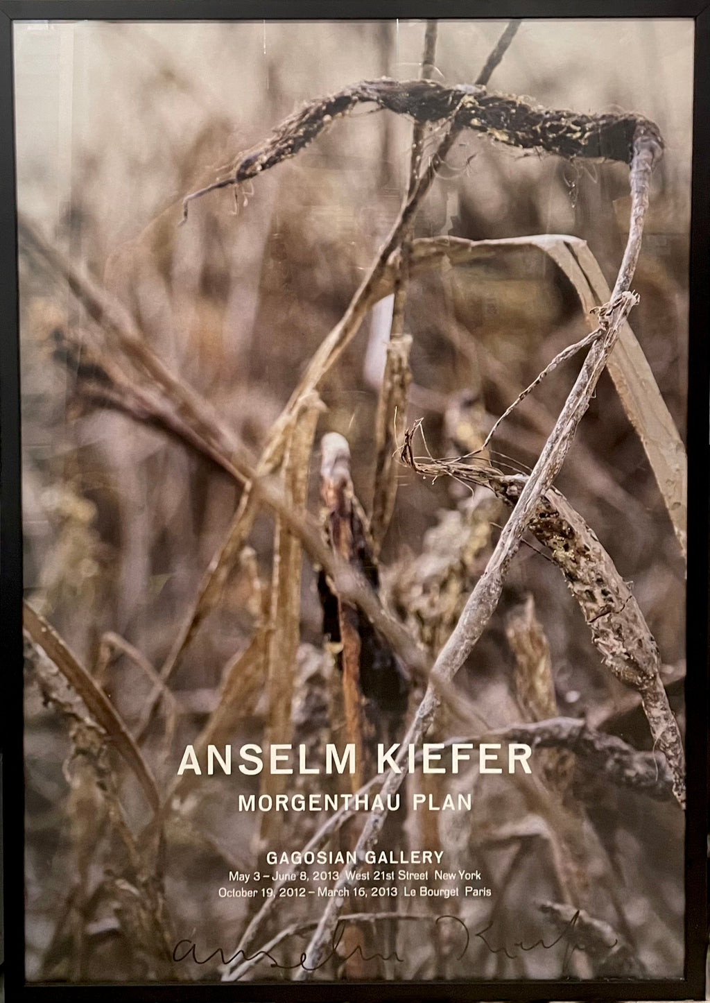Kiefer, Anselm. (b. 1945) Morgenthau Plan - SIGNED POSTER ...