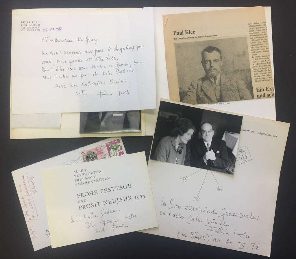 [Klee, Paul. (1879-1940)] Klee, Felix. (1907-1990) Collection of Lette ...