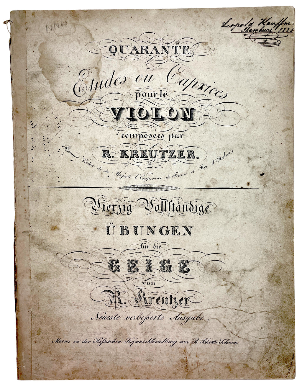 Kreutzer, Rodolphe. (1766-1831) [Kauffmann, Leopold. (1821 - 1898)] Qu ...
