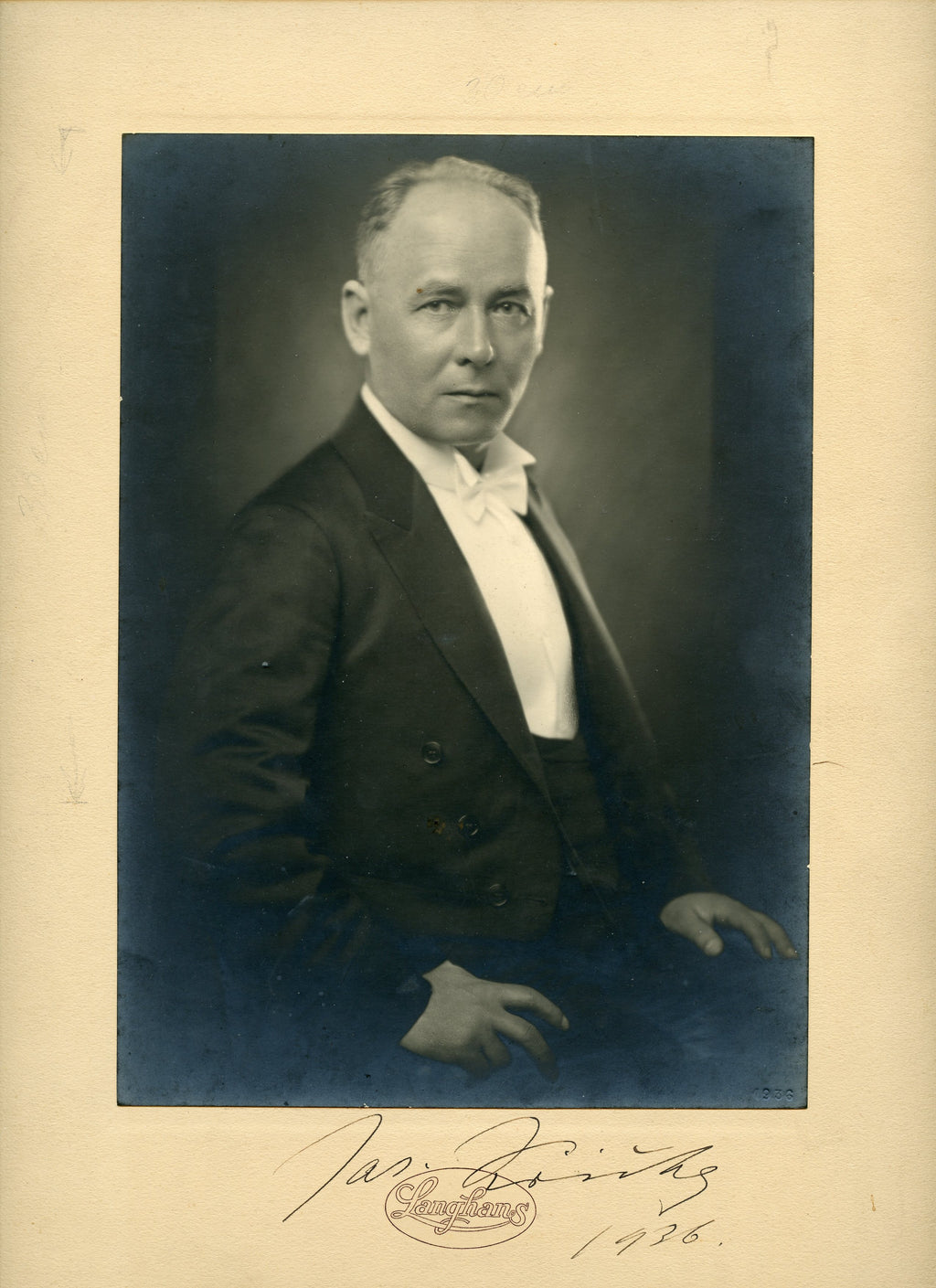 Kricka, Jaroslav. (1882-1969) Portrait Photograph Signed – Schubertiade ...
