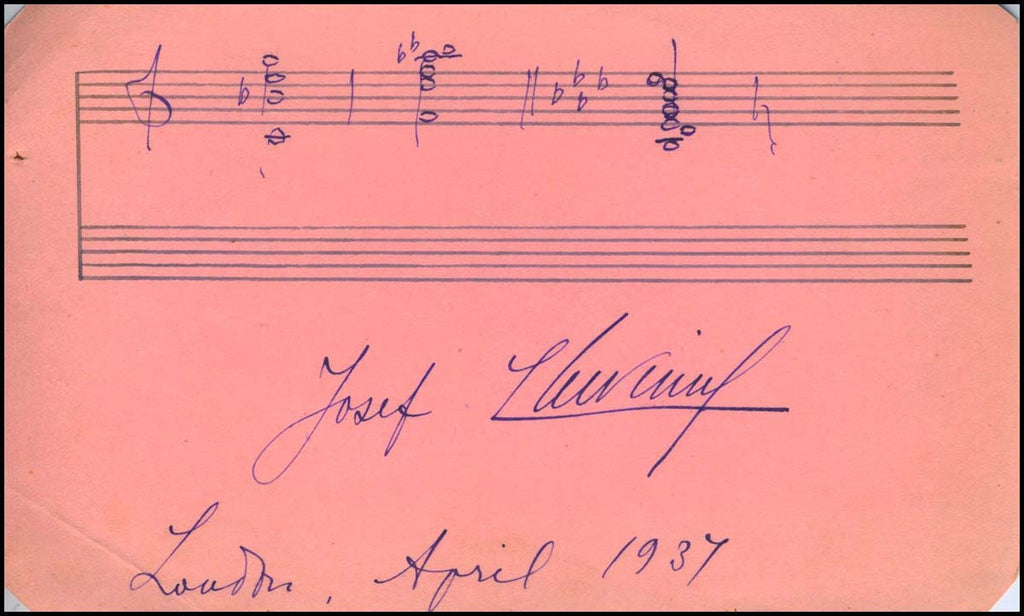 Lhevinne, Josef. (1874 - 1944) Autograph Musical Quotation ...
