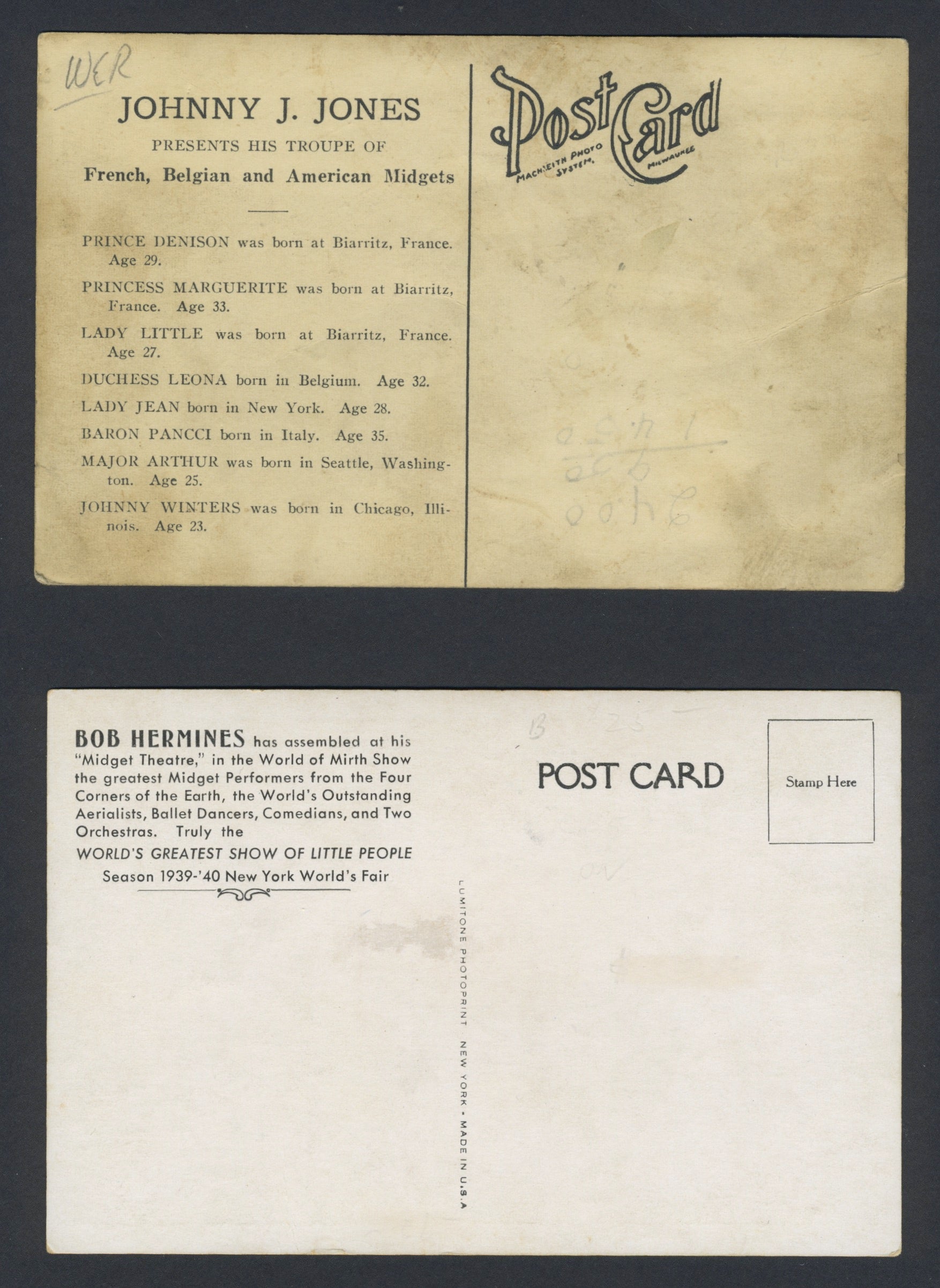 [Little People Performers] Two Vintage Postcards – Schubertiade Music ...