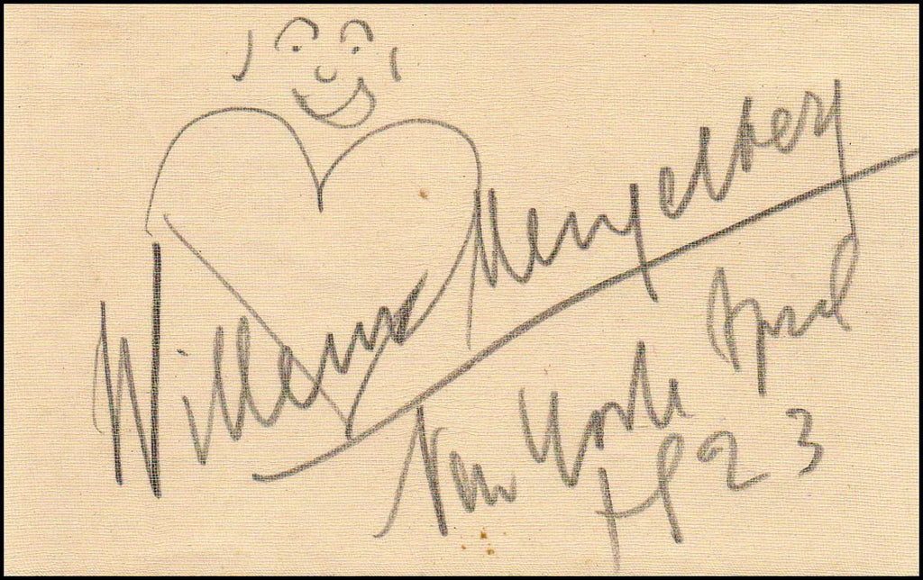 Mengelberg, Willem. (1871-1951) Autograph Signature – Schubertiade ...