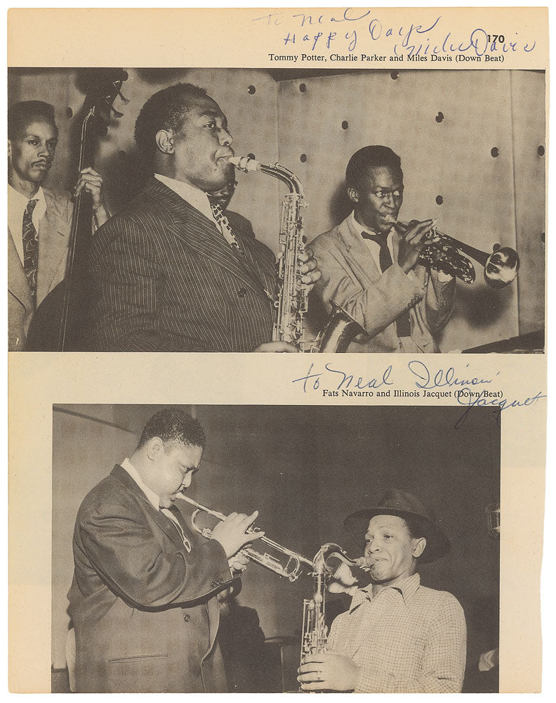 Davis, Miles. (1926–1991) & Baker, Chet. (1929–1988) Signed Photograph ...