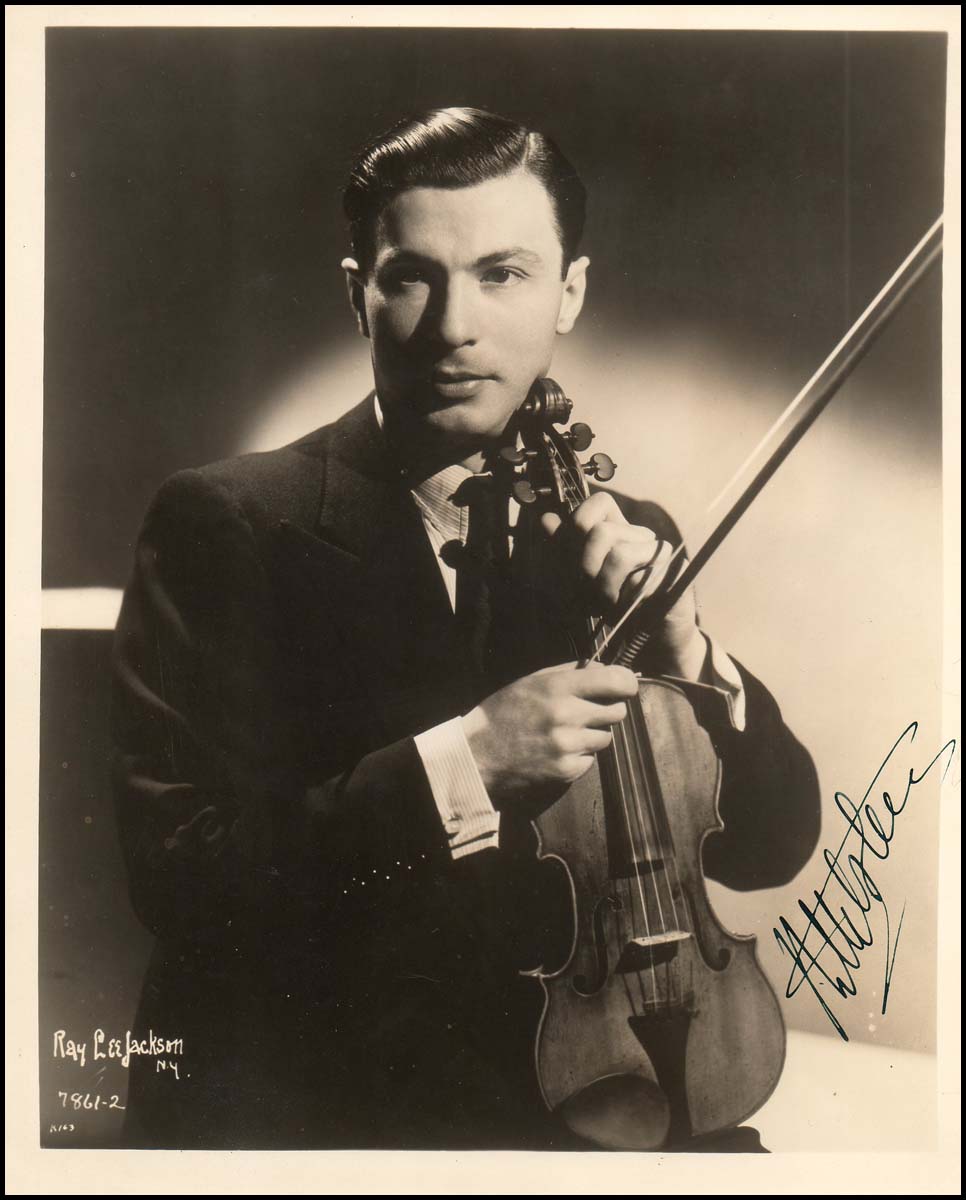 Milstein, Nathan. (1903–1992) Signed Photograph with Violin ...
