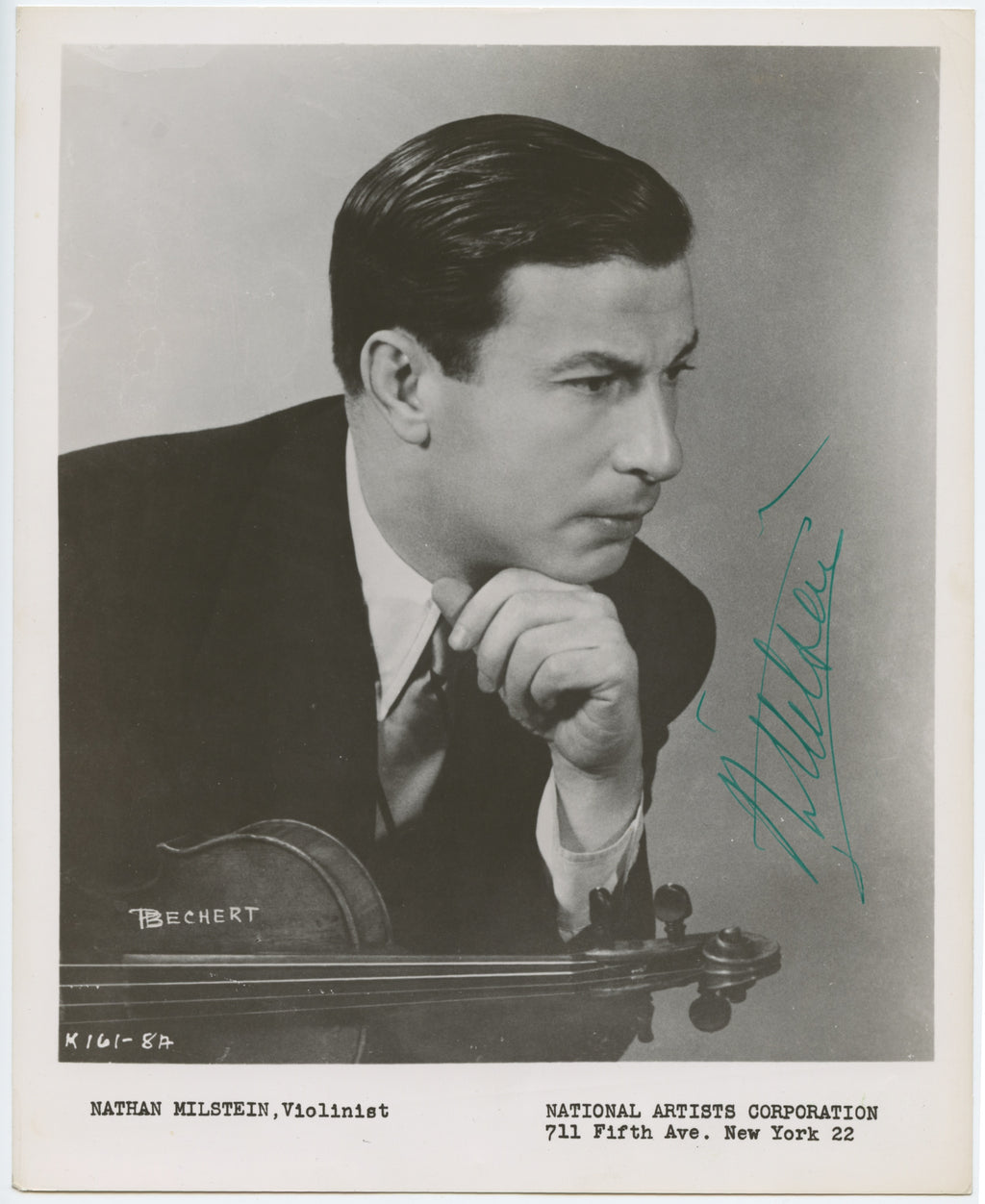 Milstein, Nathan. (1903–1992) Signed Photograph – Schubertiade Music ...
