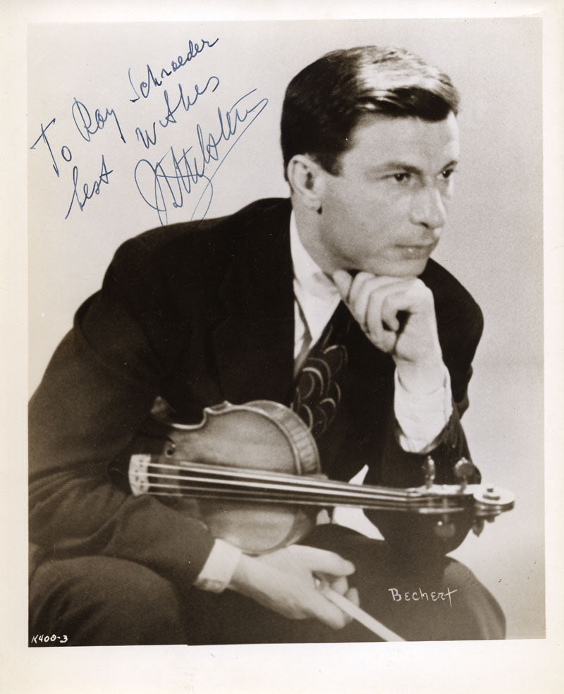 Milstein, Nathan. (1903–1992) Signed Photograph with Violin ...
