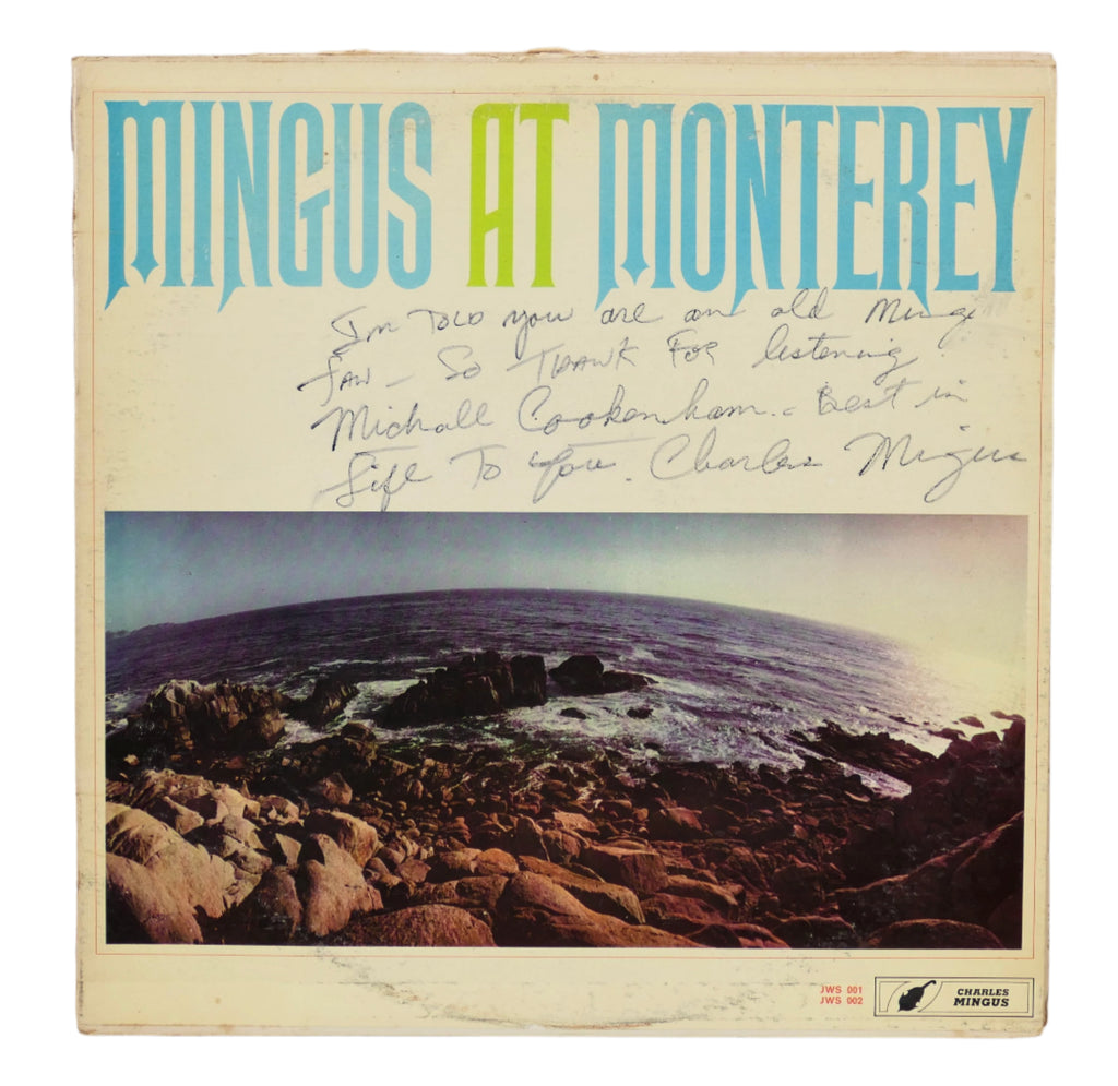 Mingus, Charles. (1922–1979) "Mingus at Monterey - Signed LP "I'm told ...
