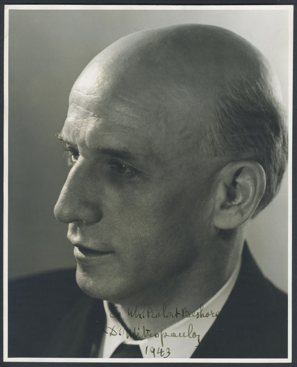 Mitropoulos, Dimitri. (1896–1960) Signed Photograph – Schubertiade ...