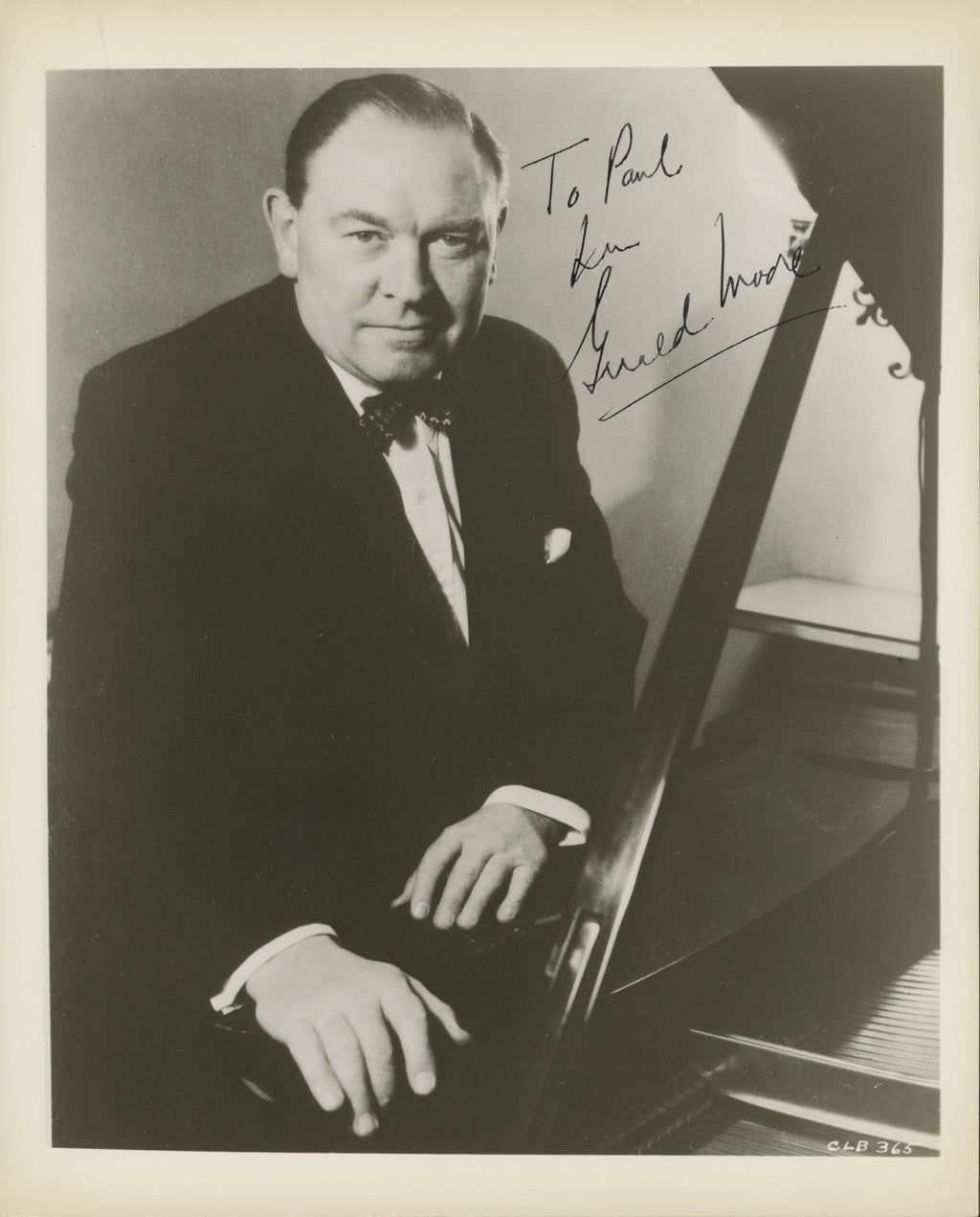 Moore, Gerald. (1899–1987) Signed Photograph – Schubertiade Music and Arts