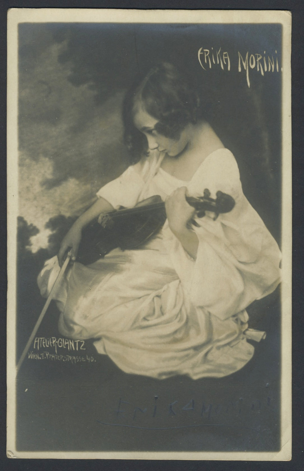 Morini, Erica. (1904–1995) Early Signed Postcard Photograph ...