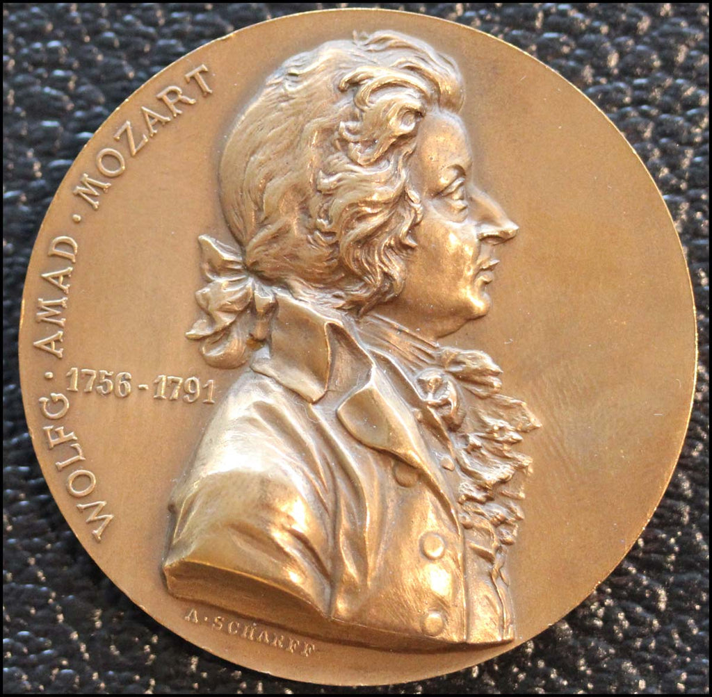 [Mozart, Wolfgang Amadeus. (1756–1791)] Scharff, Anton. (1845–1903) Br ...