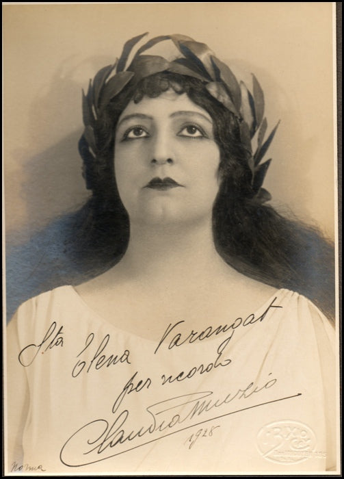 Muzio, Claudia. (1889–1936) Signed Costume Photograph, "Norma ...