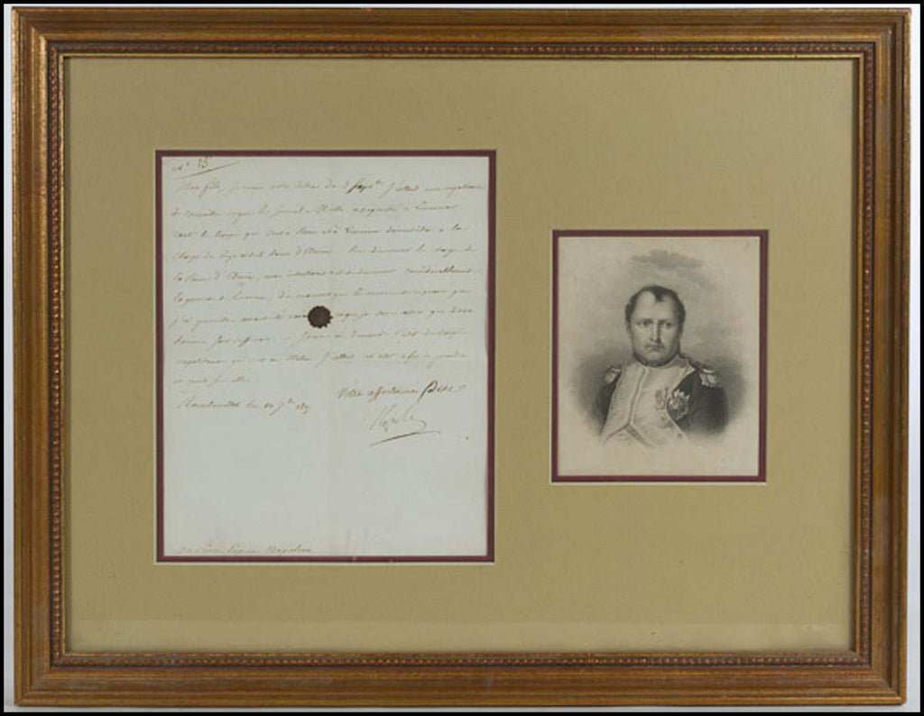 [History & Science] Napoleon Bonaparte (1769-1821) Autograph Letter Si ...