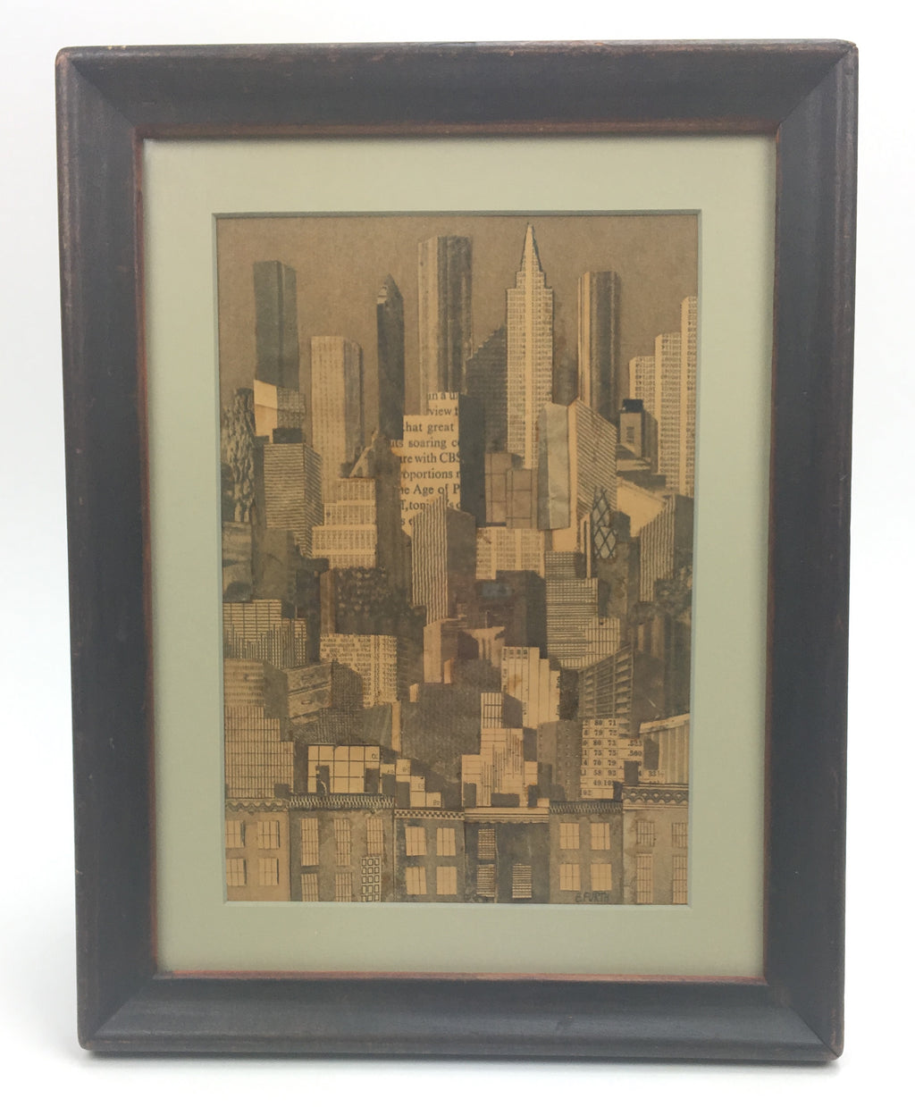 [New York City] Vintage Cityscape Newspaper Collage – Schubertiade ...