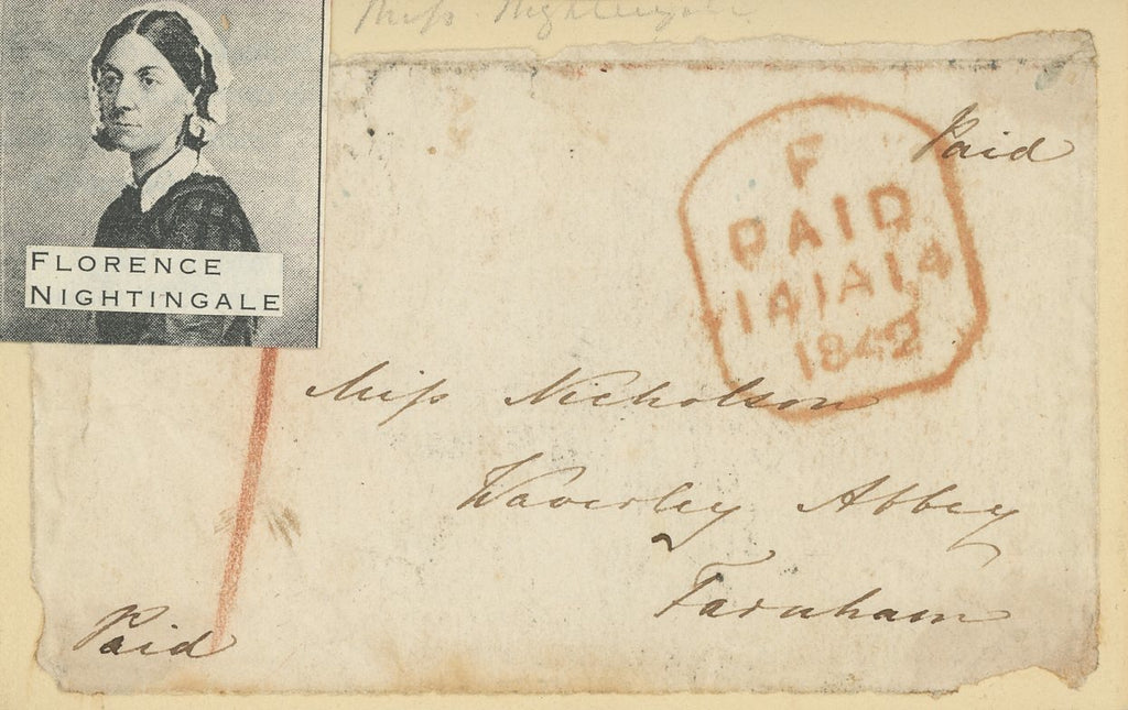 Nightingale, Florence. (1820-1910) Autograph Envelope to her Cousin ...
