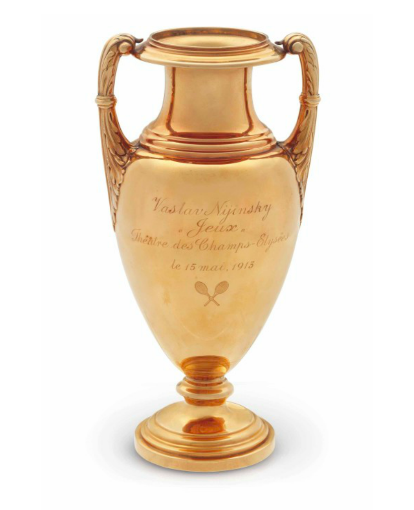 [Nijinsky, Waslaw. (1889-1950)] Antique Gold Vessel, Presented to Niji ...