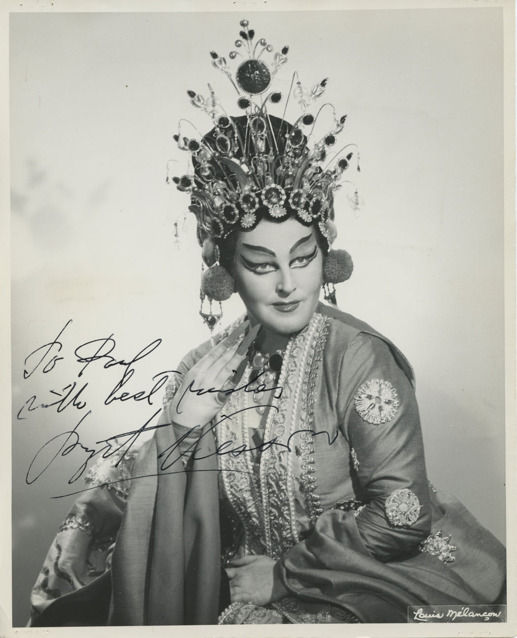 Nilsson, Birgit. (1918–2005) "Turandot"—Signed Photograph ...