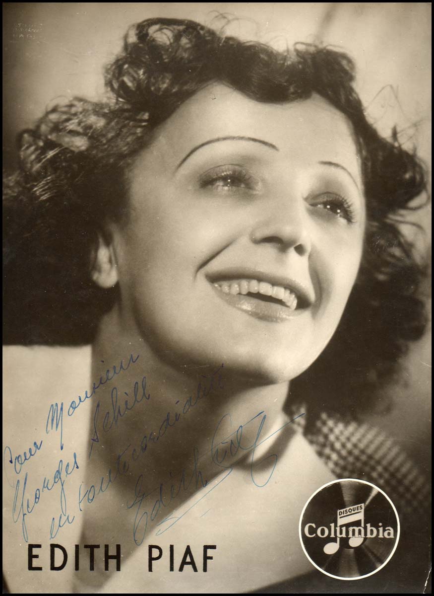 [Jazz & Song] Piaf, Edith. (1915–1963) Beautiful Signed Photograph of ...