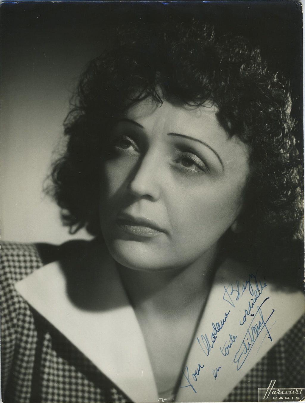Piaf, Edith. (1915–1963) Signed Photograph – Schubertiade Music and Arts