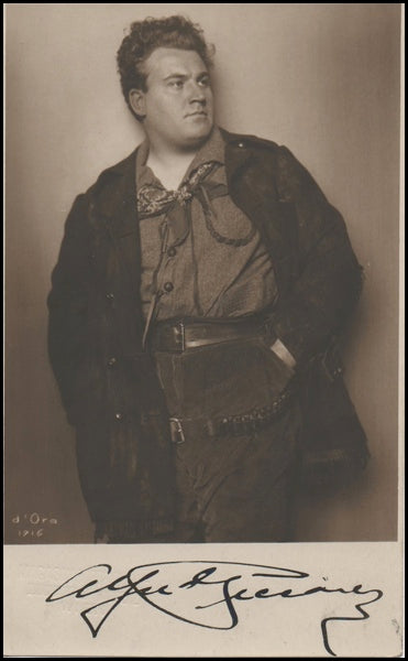 Piccaver, Alfred. (1884-1958) Signed Photograph as Jack Rance in the V ...