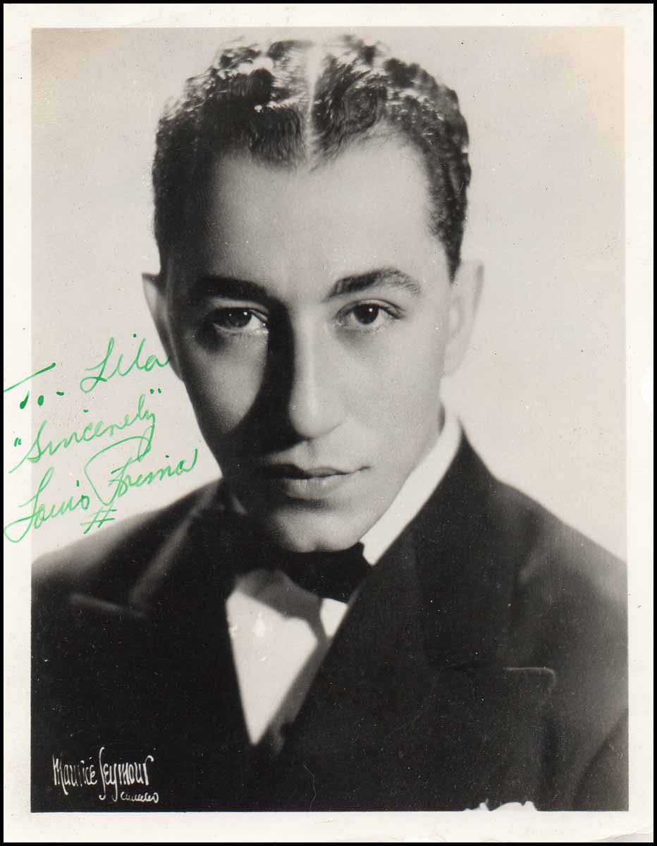 Prima, Louis. (1910–1978) Signed Photograph – Schubertiade Music and Arts