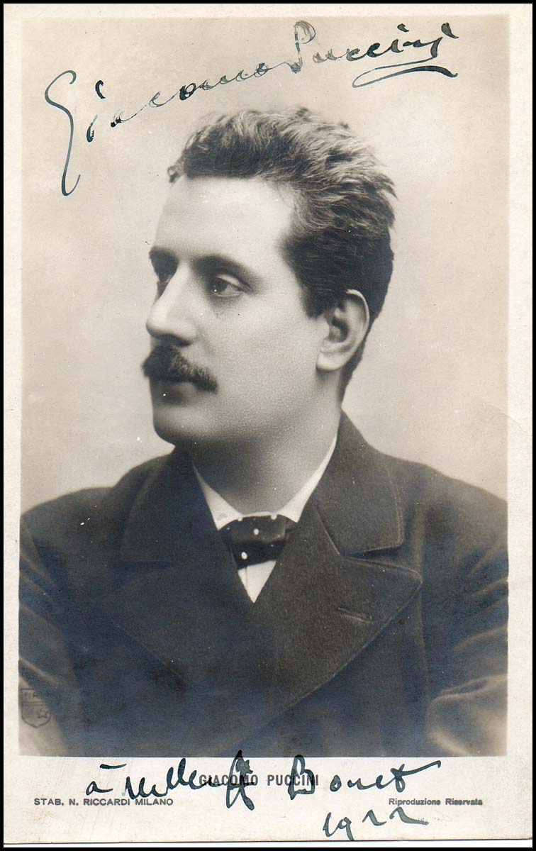 Puccini, Giacomo. (1858–1924) Signed Photograph – Schubertiade Music ...